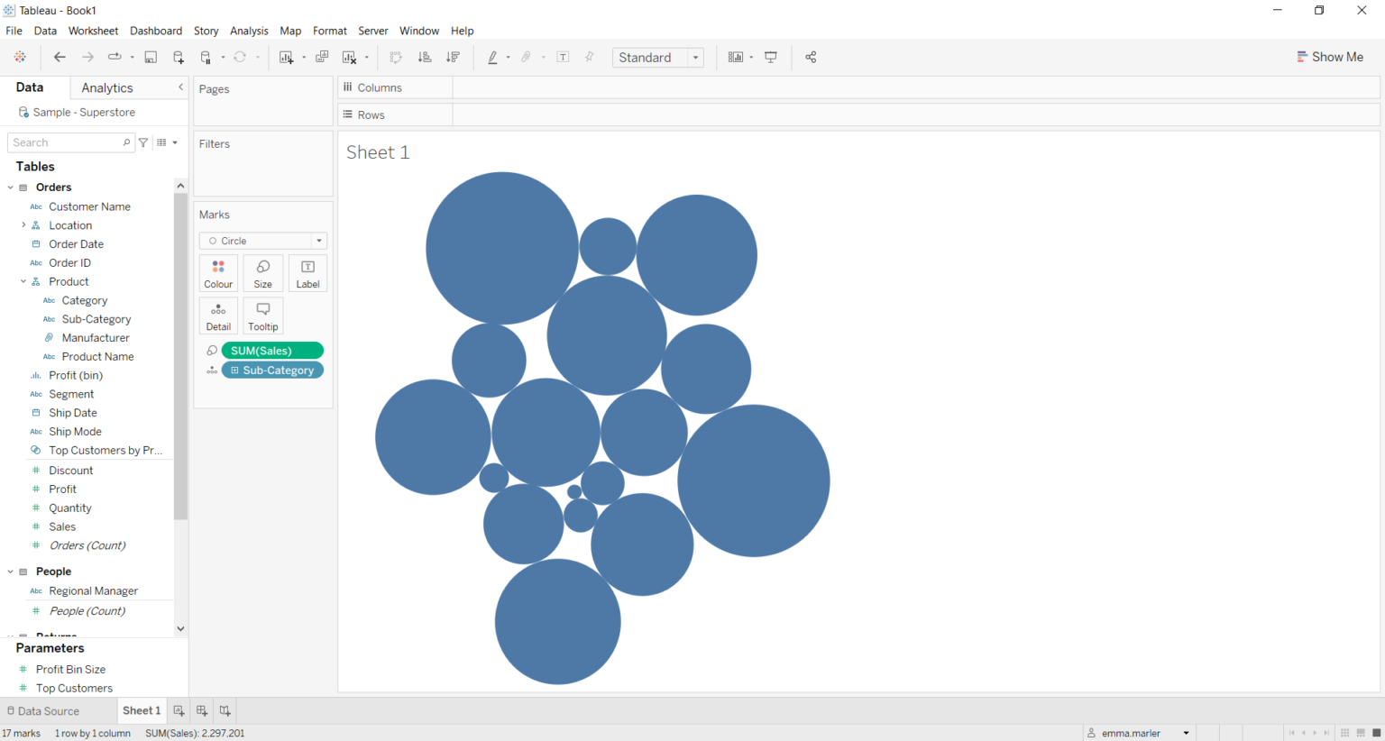How to create a bubble chart in Tableau | Visualitics