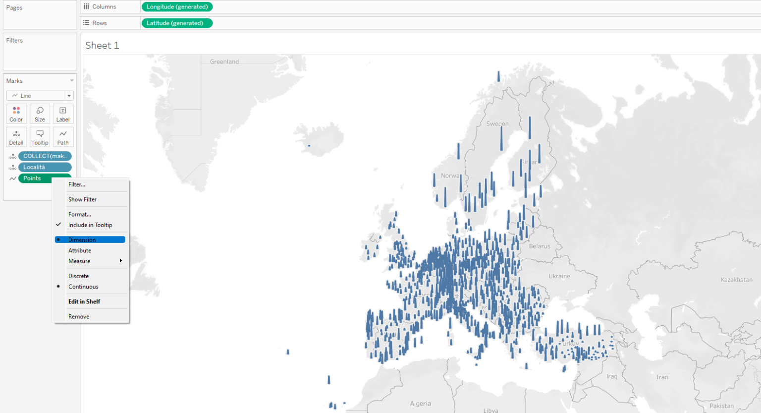 Come realizzare uno spike chart su Tableau - Visualitics
